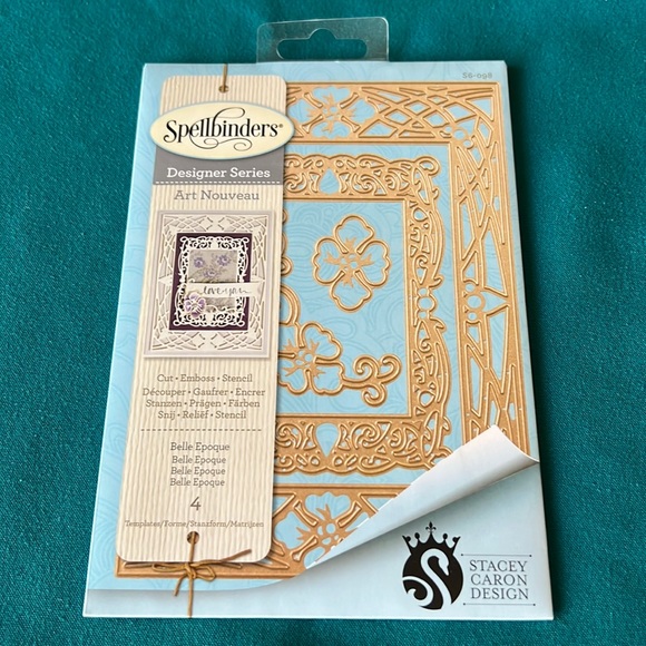 Spellbinders | Art | Nwt Spellbinders Designer Series Art Nouveau Belle ...